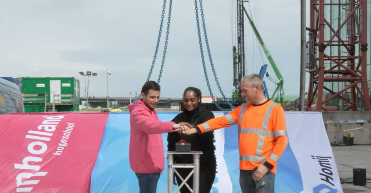 Inholland Sluisbuurt bereikt hoogste punt! | Hanab Installation Technology